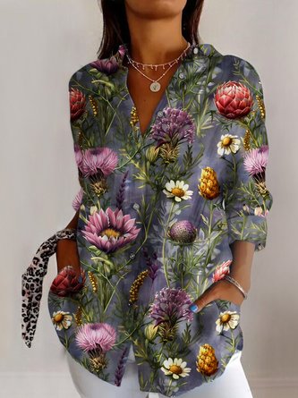 Scottish thistle long sleeved shirt | anniecloth